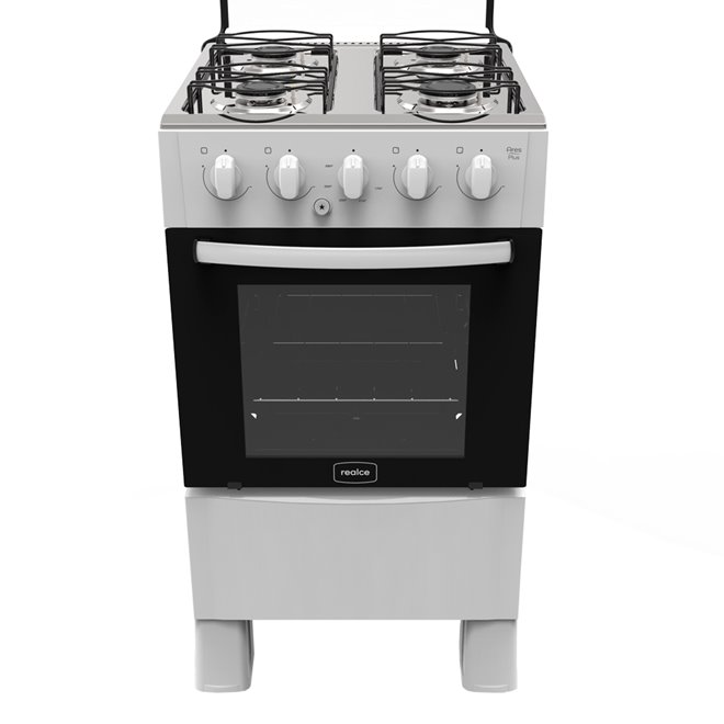 Fogão 4 Bocas a Gás Realce Ares Plus Acendimento Automático Branco ...