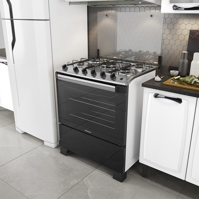 Fogão 5 Bocas a Gás Itatiaia New Dream Tripla Chama e Acendimento ...