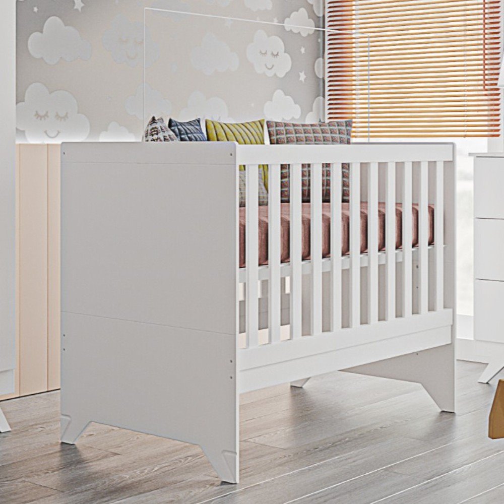 Berço Mini Cama 3 em 1 com Suporte para Mosquiteiro 100% MDF Maya ...