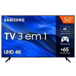 Smart TV LED 50" Ultra HD 4K Samsung 50CU7700 Processador Crystal 4K ...
