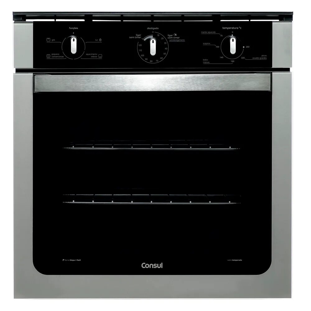 Forno Elétrico de Embutir 84 Litros Consul COB84-AR Prata 220V - Consul
