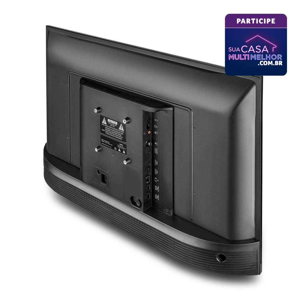 Smart TV LED 32" HD Multilaser TL020 Conversor Digital Externo 3 HDMI 2 ...